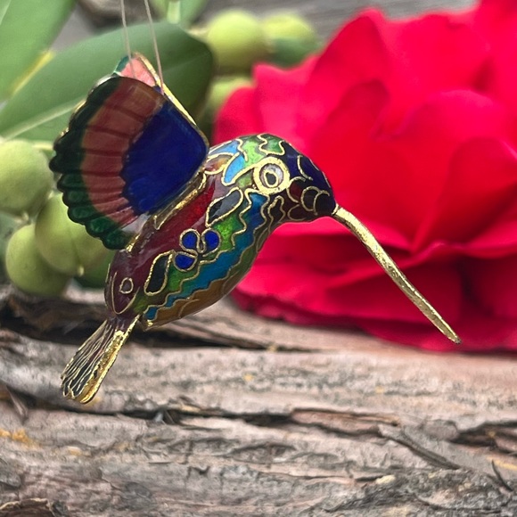 Accents | Vintage Cloisonne Hummingbird Ornament | Poshmark